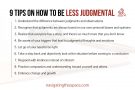 How To Be Less Judgemental: Overcome Judgments Of Yourself And Others ...