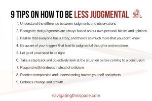 How To Be Less Judgemental: Overcome Judgments Of Yourself And Others ...